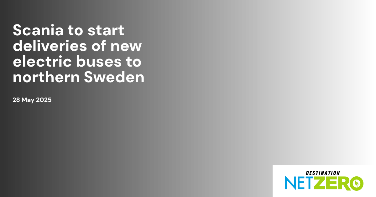 Scania to start deliveries of new electric buses to northern Sweden ...